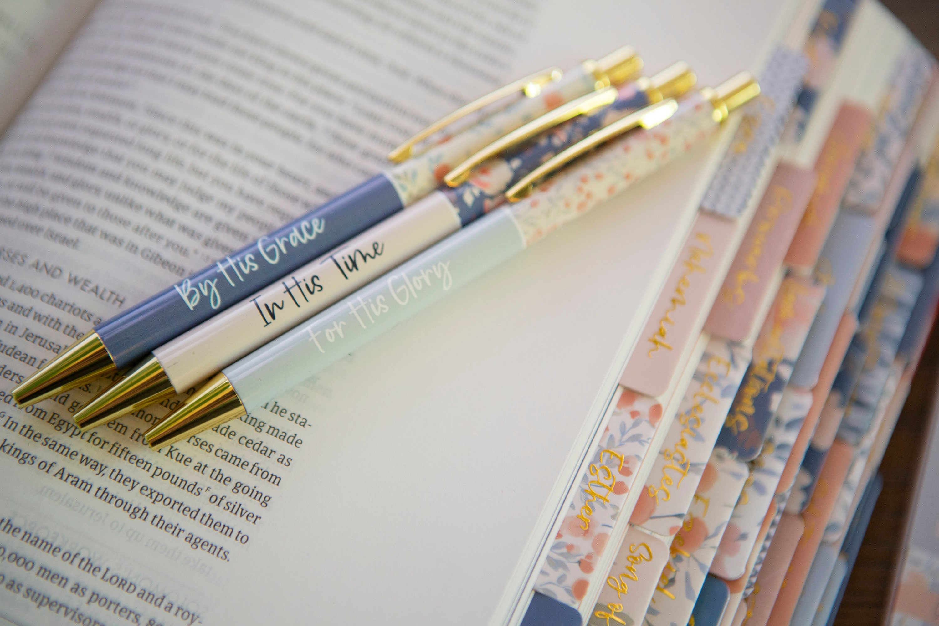 Christian Pen Set | Pens for Bible Study | Bible Study Accessories ...