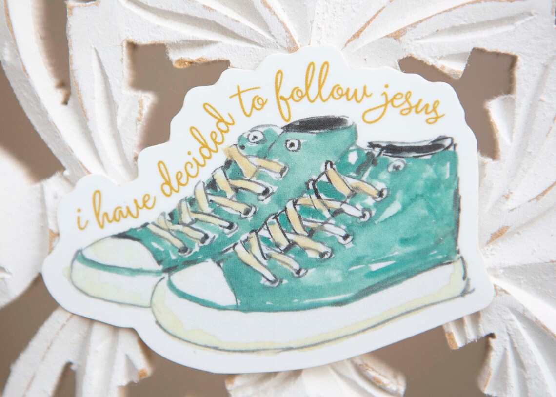 Vinyl Christian Stickers | I Have Decided to Follow Jesus Christian ...