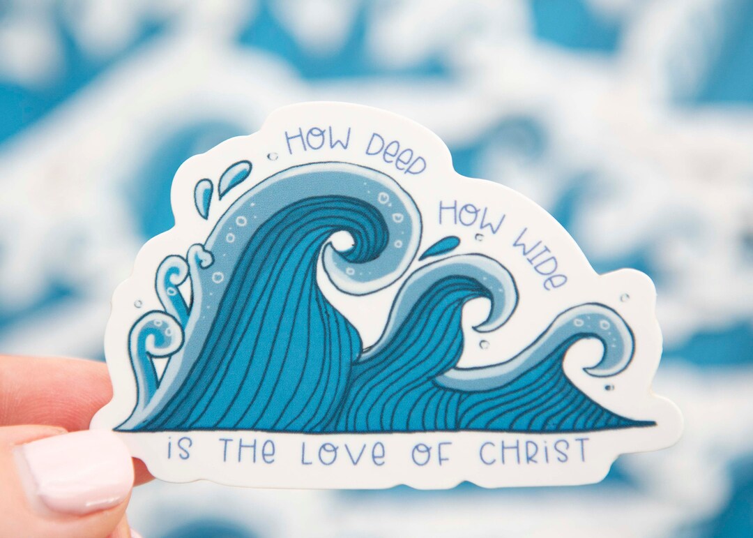 Vinyl Christian Stickers | Waves Christian Stickers | Waterproof ...