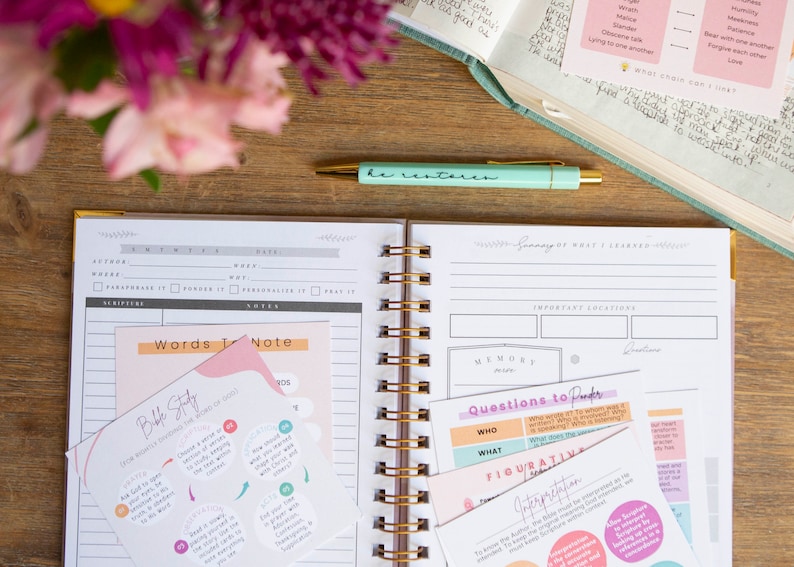 Bible Study Cards / Inductive Bible Study Card Set / Learn How to Study ...