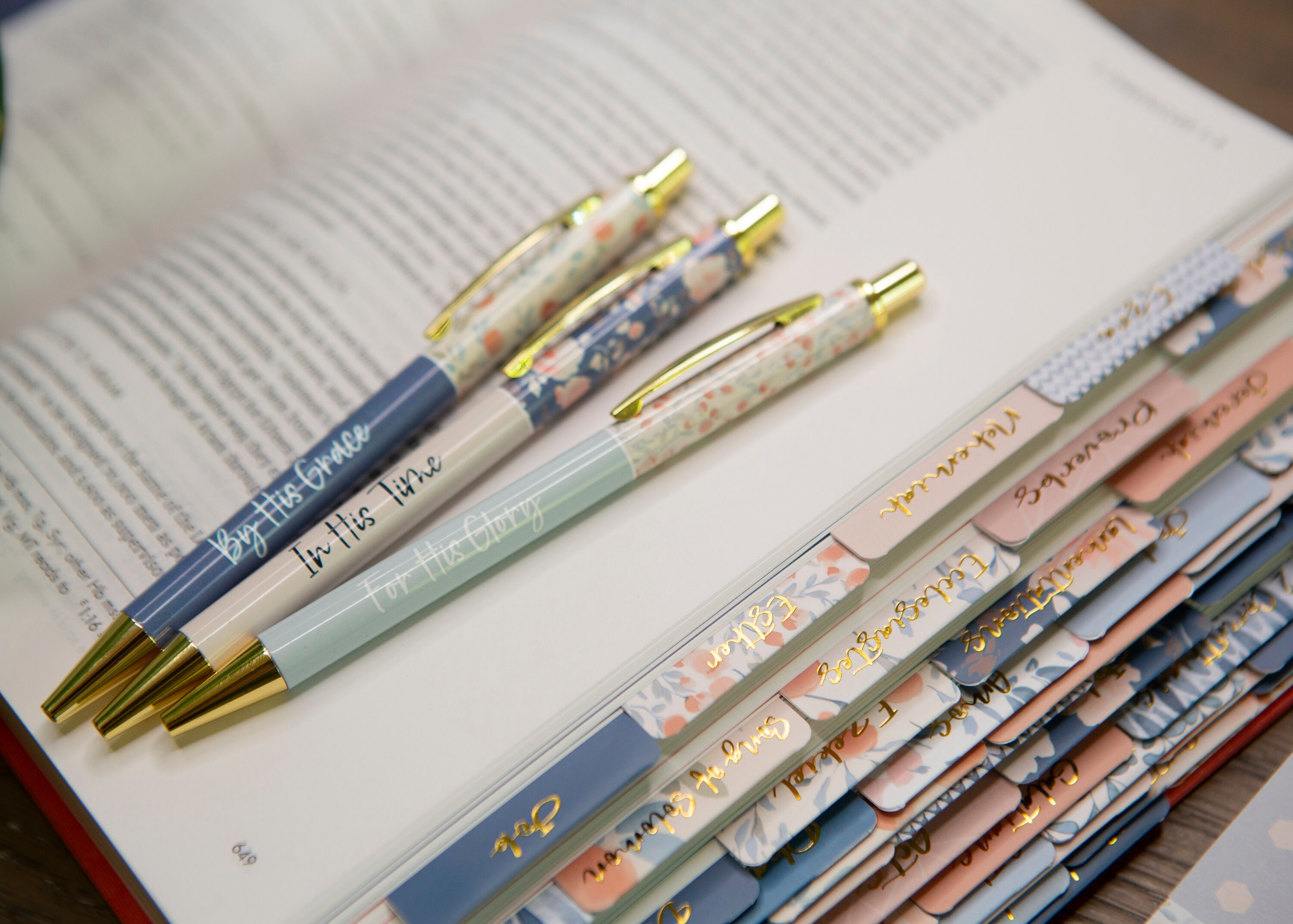 Christian Pen Set | Pens for Bible Study | Bible Study Accessories ...