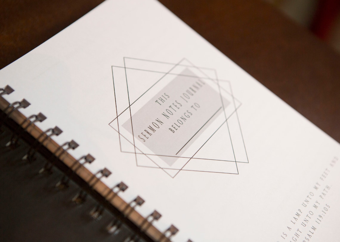 MEN'S Sermon Notes | Notebook for Church | Church Notes | Sermon ...