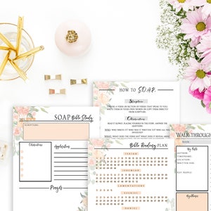 Prayer and Bible Study Printable / SOAP / Prayer Journal / Scripture ...