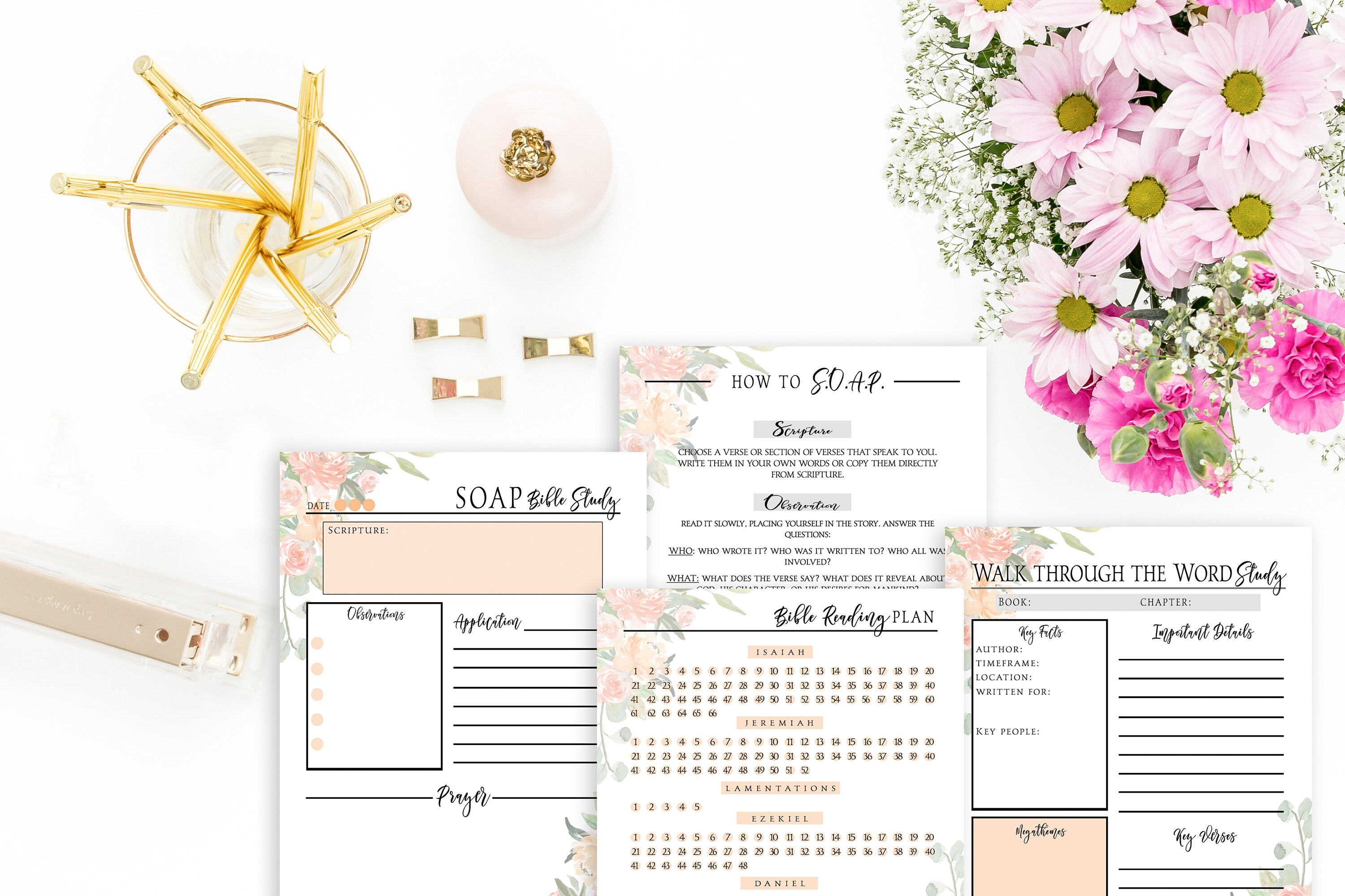 Prayer and Bible Study Printable / SOAP / Prayer Journal / - Etsy