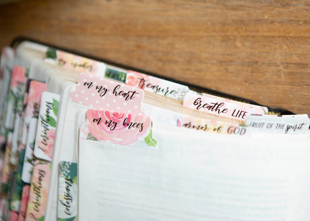 Bible Journaling Tabs Prayer Journal Tabs Pretty Bible Journal Tabs ...