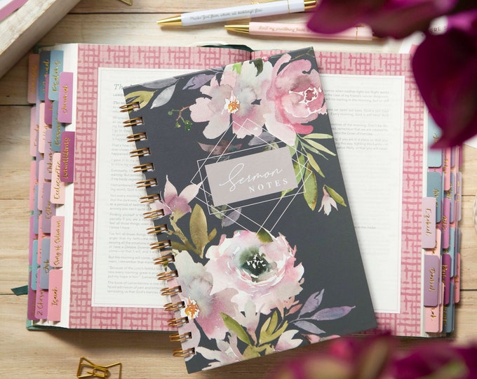 52 Week Sermon Notes Journal Guided Sermon Notebook Gift for Christian ...