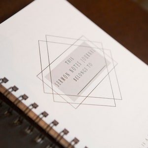 MEN'S Sermon Journal | Notebook for Church | Church Notes | Sermon ...
