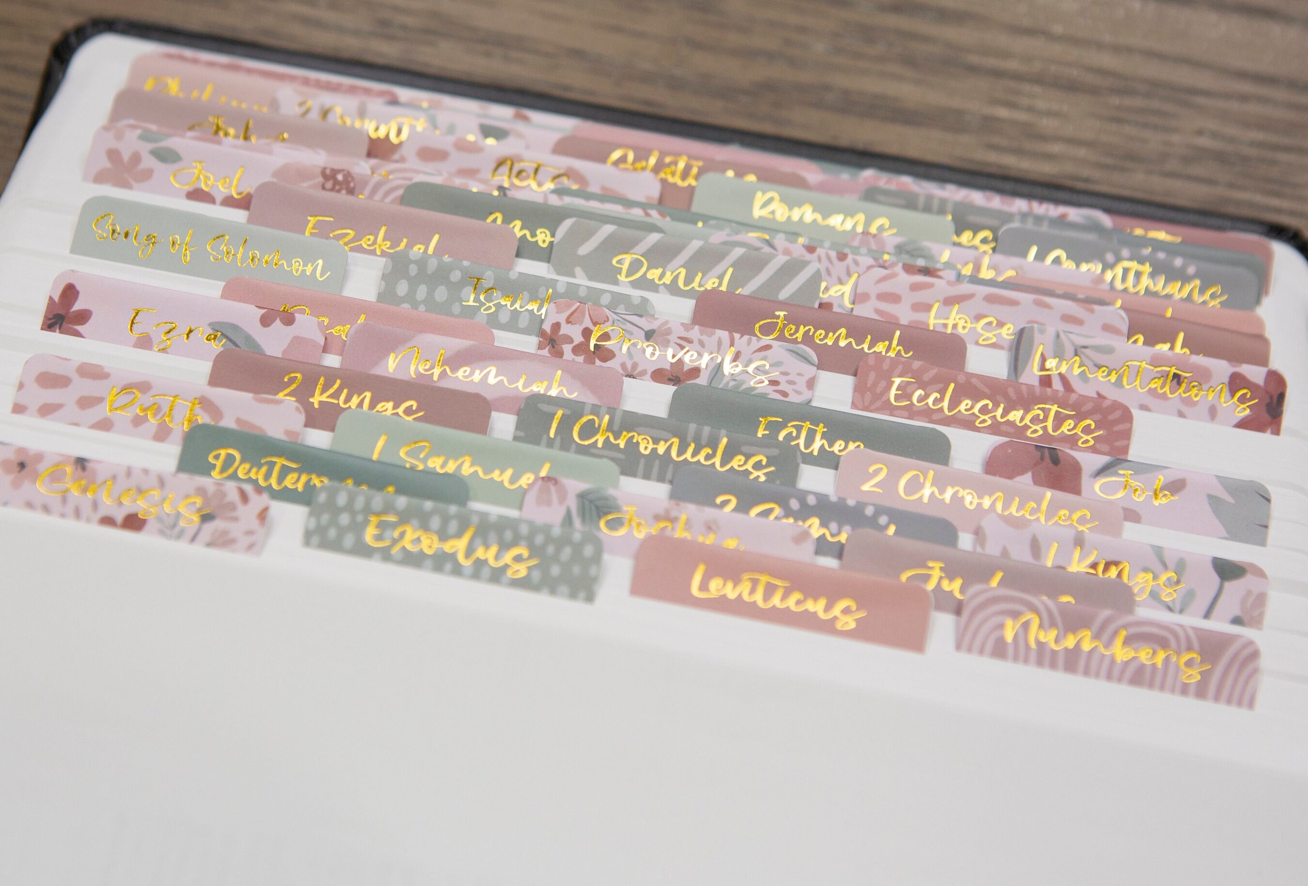 Bible Book Tabs | Pretty Bible Tabs | Bible Index Tabs | Tabs for Your ...