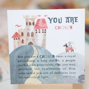 Kids Scripture Cards / Children's Bible Verse Memory Cards / Identity ...