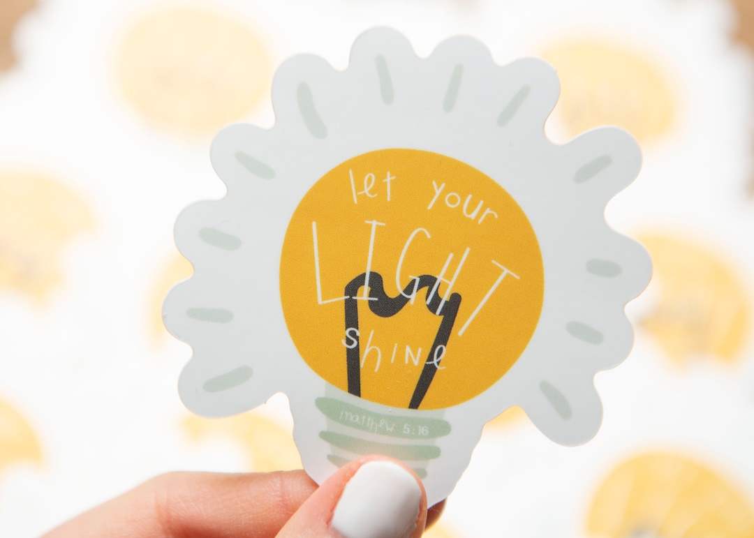 Vinyl Christian Stickers | Let Your Light Shine Christian Stickers ...