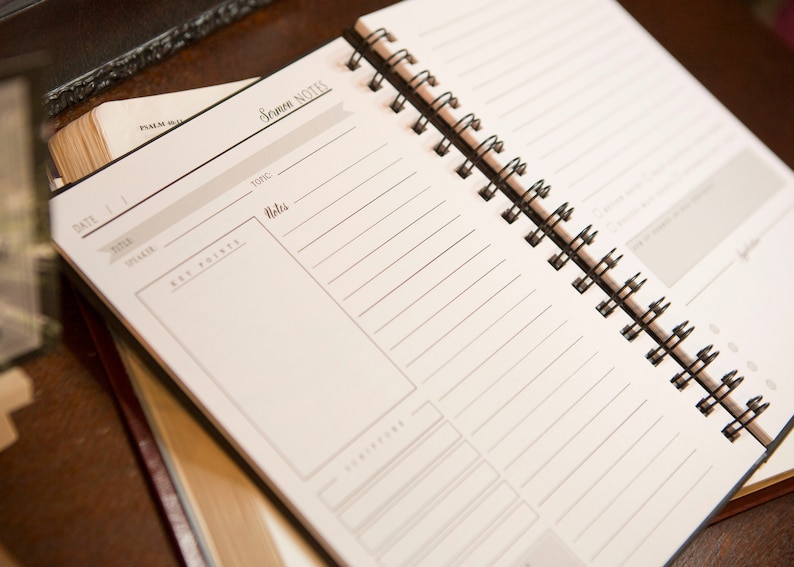 MEN'S Sermon Journal Notebook for Church Church Notes - Etsy