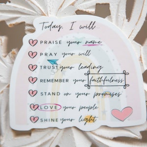 Vinyl Christian Stickers | Rainbow Sticker | Waterproof Christian ...