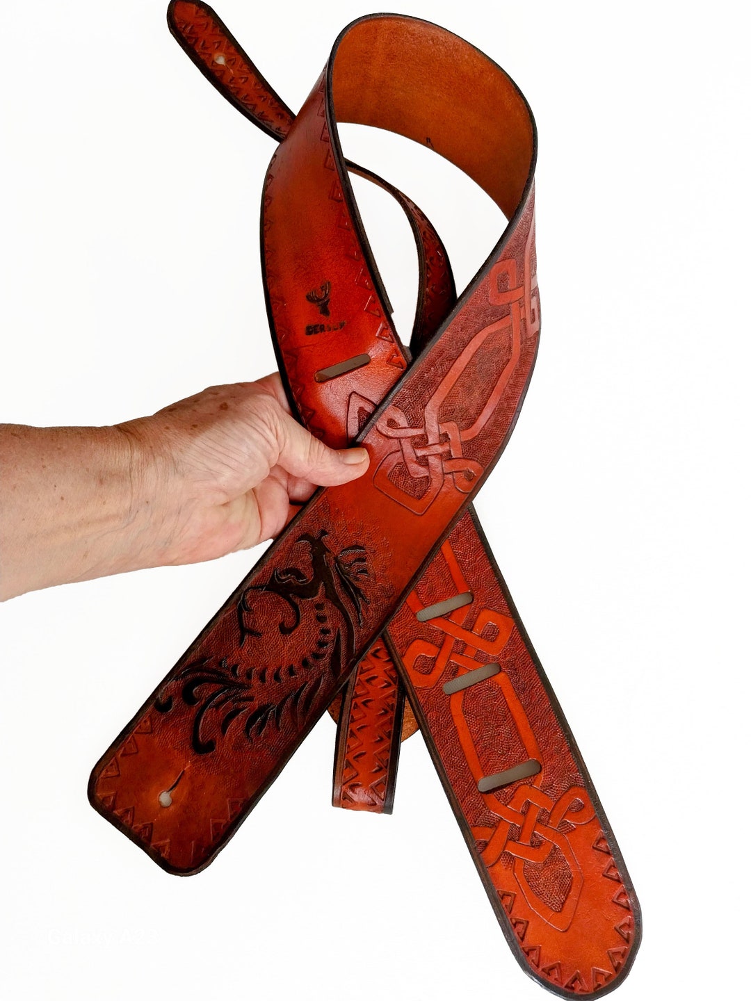 Instrument Leather Guitar Strap, Musician Adjustable Guitar Strap ...