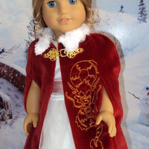 18 Inch Doll Cape Pattern, Cape Sewing Pattern, 18 Inch Doll Cape, Doll ...