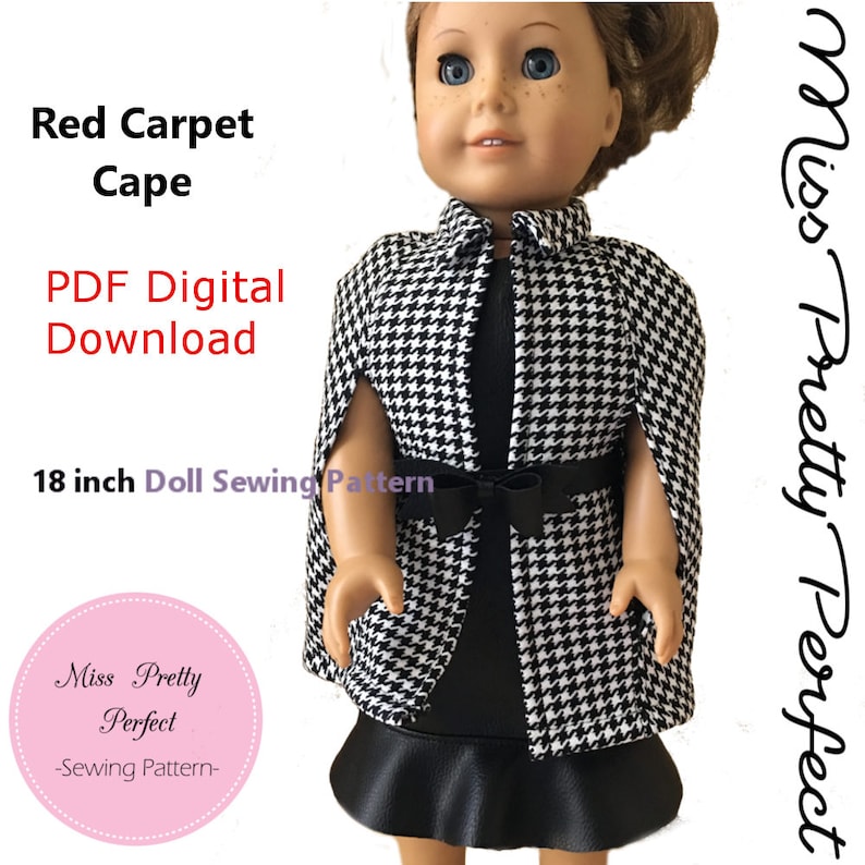 18 Inch Doll Cape Sewing Pattern (PDF Pattern) - Etsy