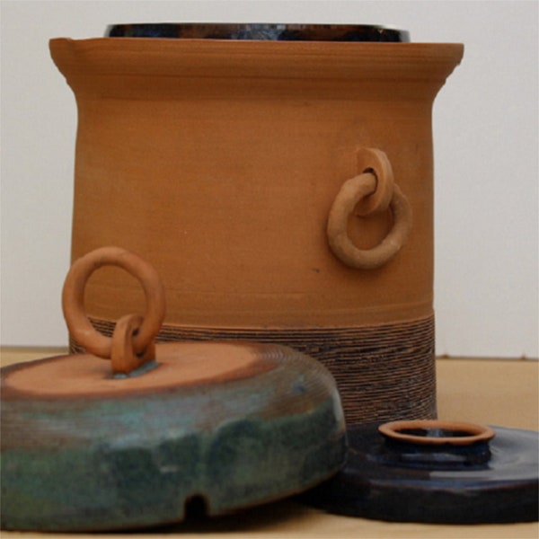 Large Clay Vintage Pot - Etsy