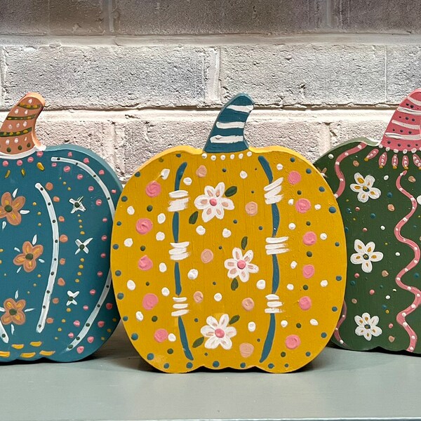 Hand Painted Pumpkin - Etsy