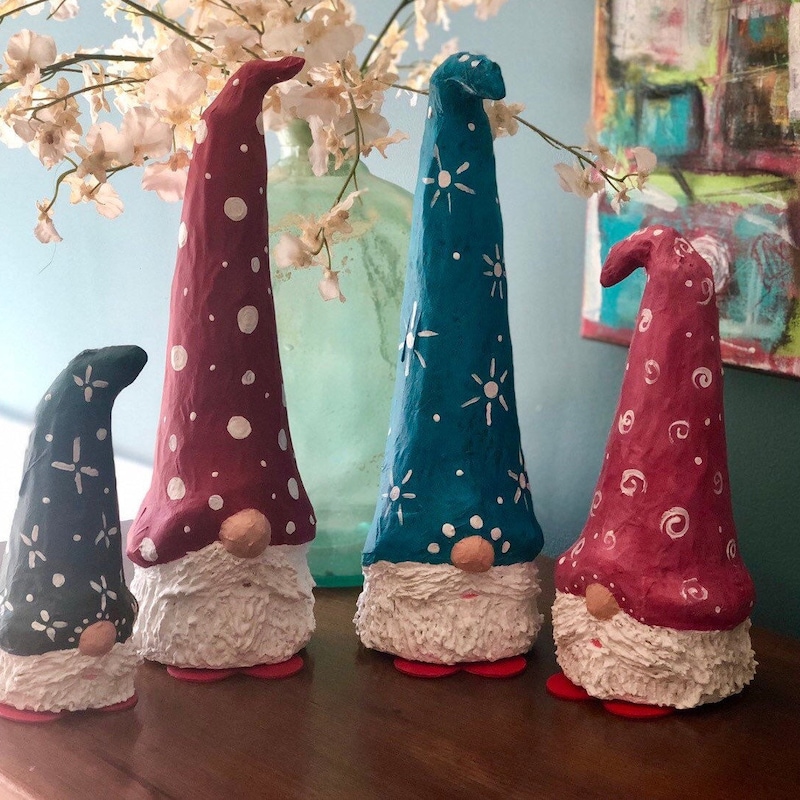 Paper Mache Gnome - Etsy