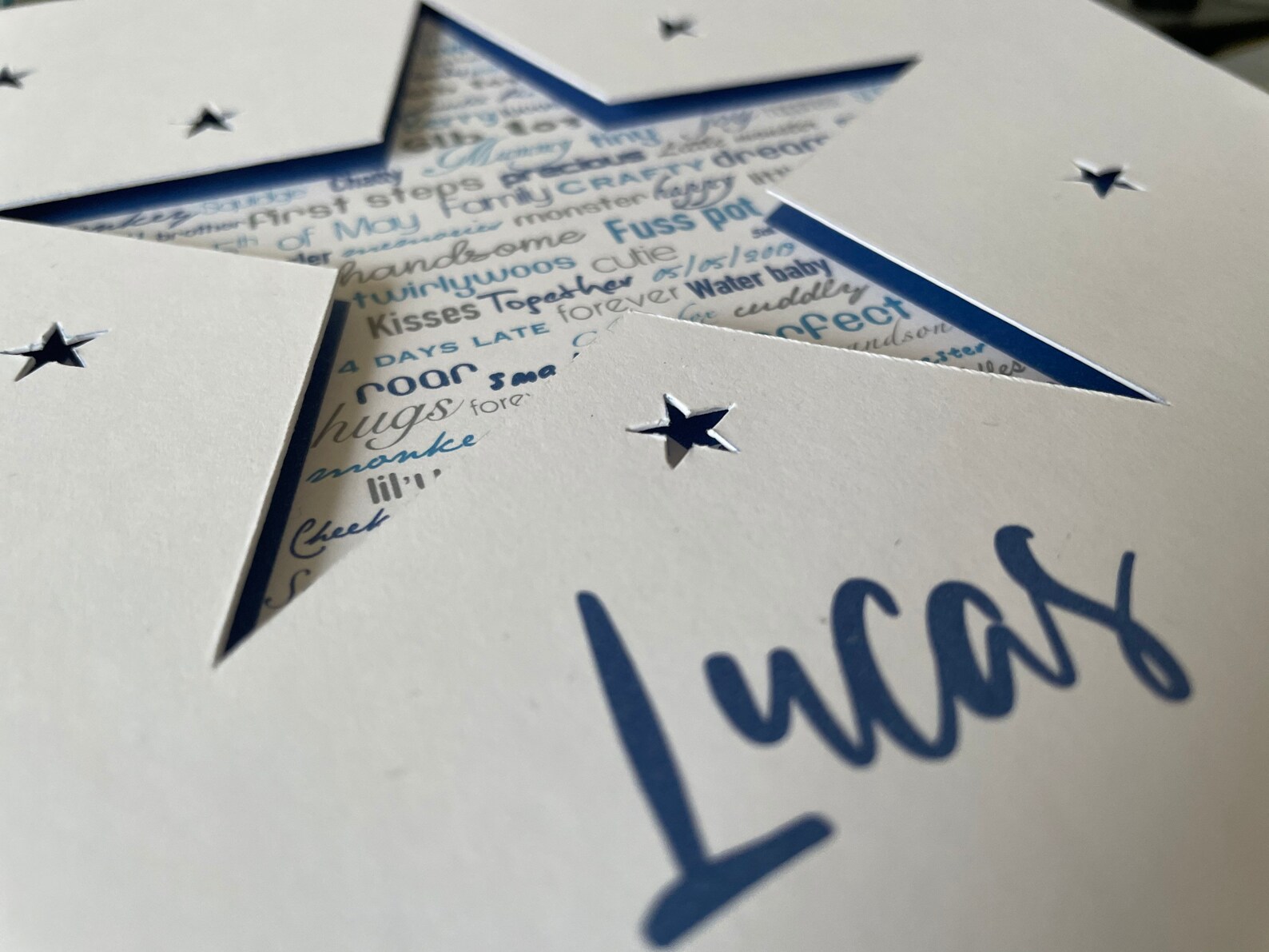 Personalised Star Box Frame - Etsy