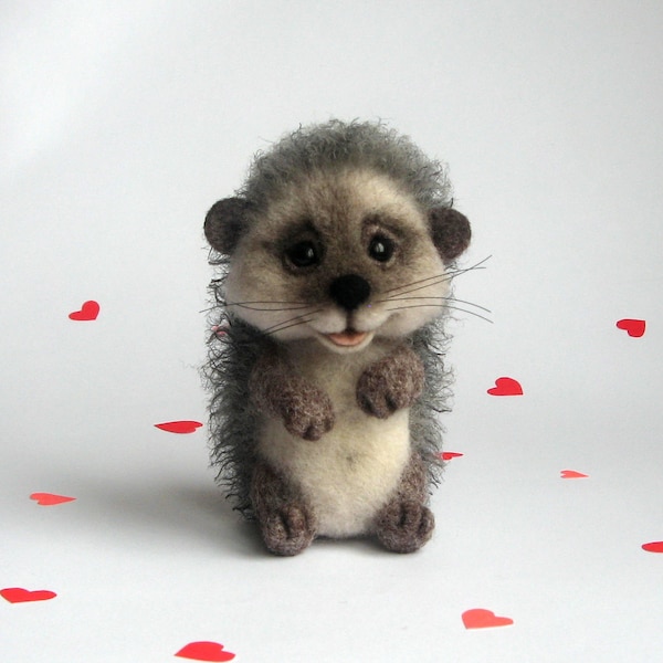 Needle Felted Hedgehog - Etsy