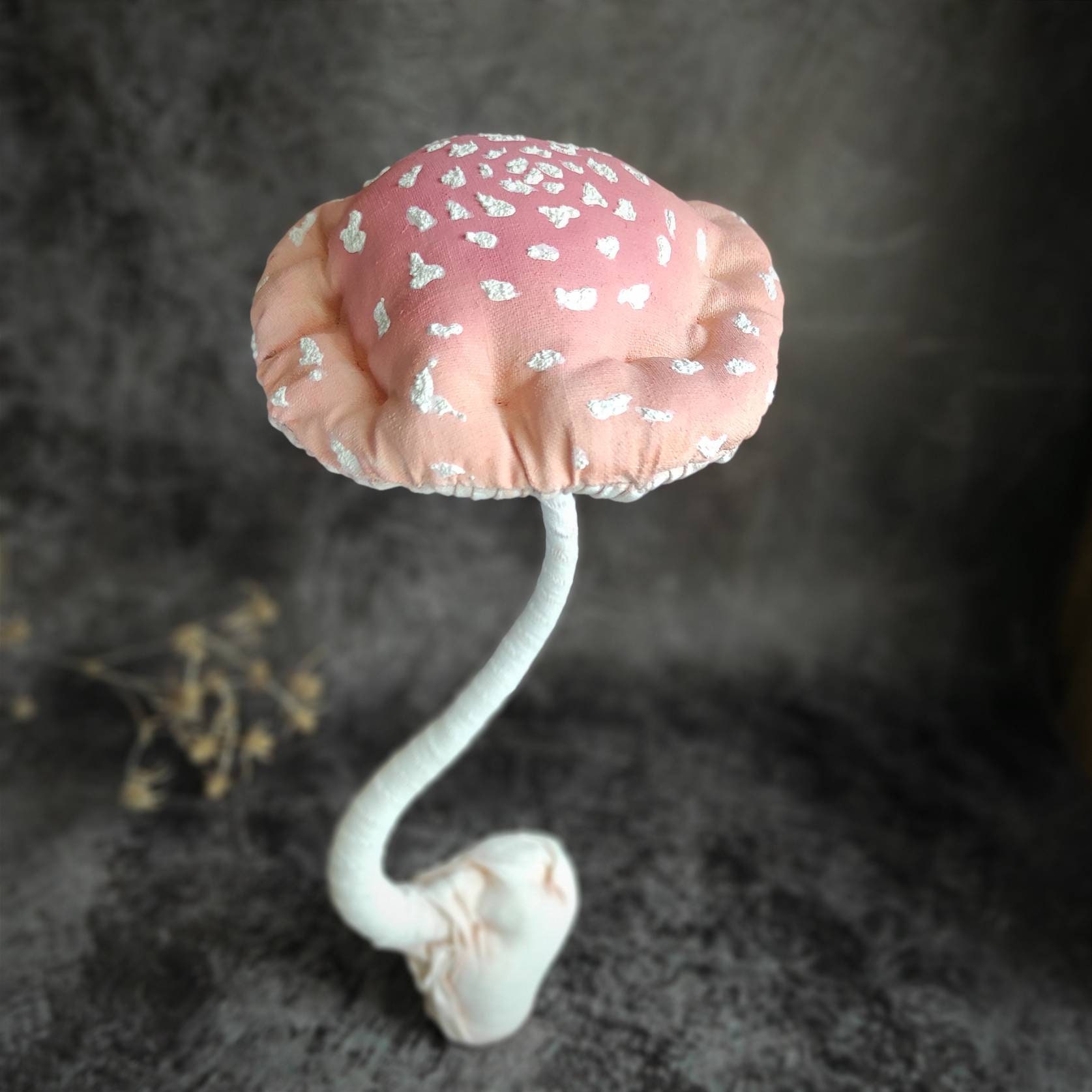 Textile Mushroom Sculpture: Handmade Cottagecore Fiber Art - Etsy
