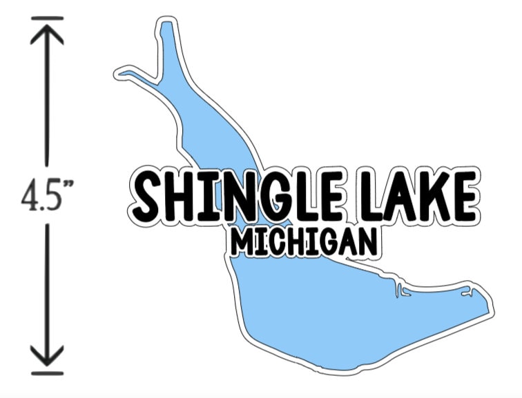 Lake George Decal, Shingle Lake Decal, Full Color, Waterproof, Vinyl ...