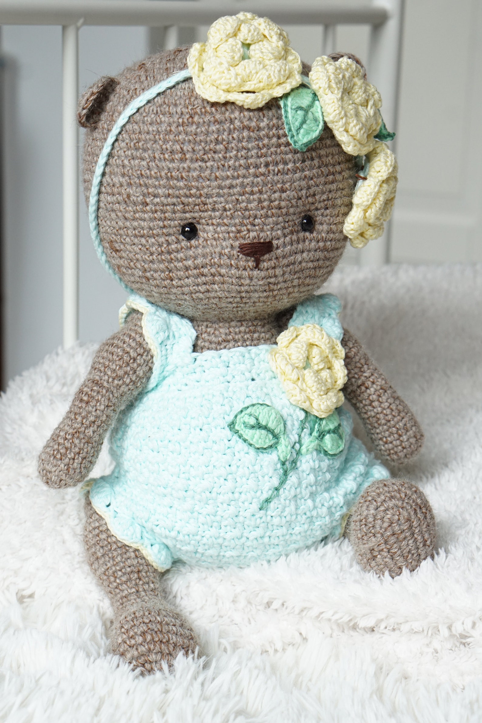 CROCHET PATTERN Amigurumi Doll Toy Clothes Outfit "yellow Roses ...