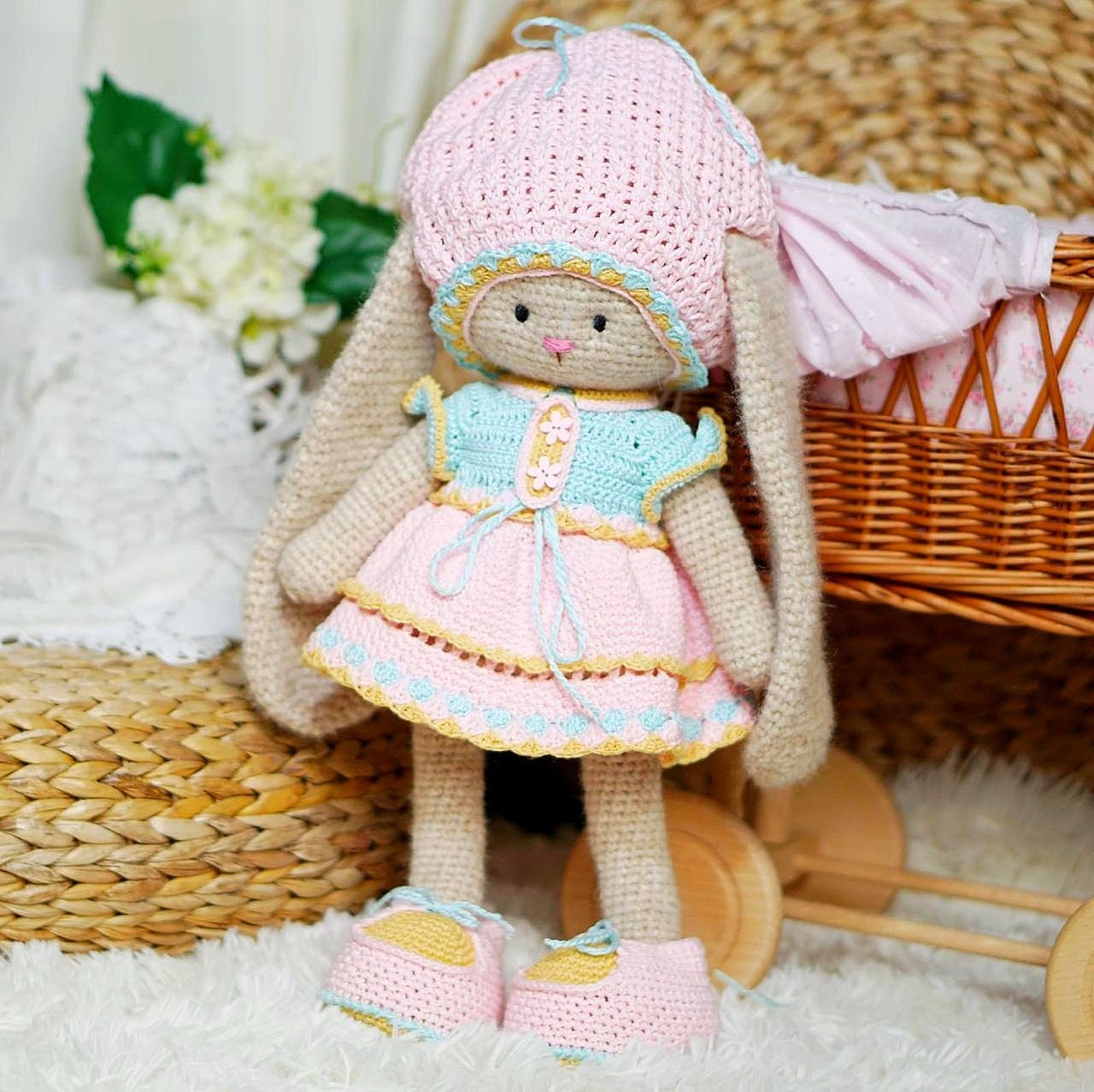 Crochet Pattern Amigurumi Doll Toy Clothes - Outfit "spring ...