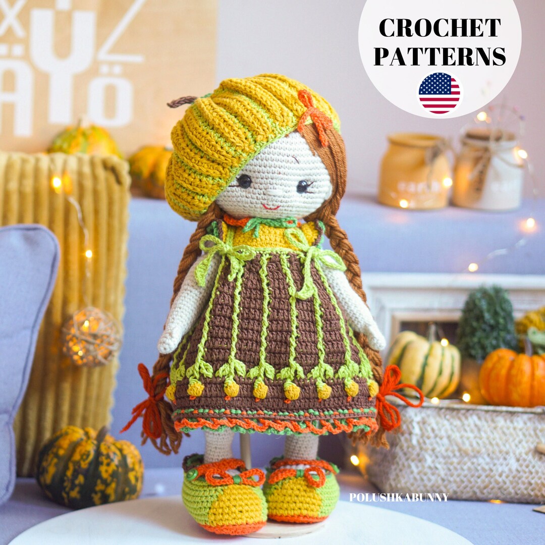 Crochet Patterns SET - Crochet Pattern Amigurumi DOLL and Outfit "alice ...