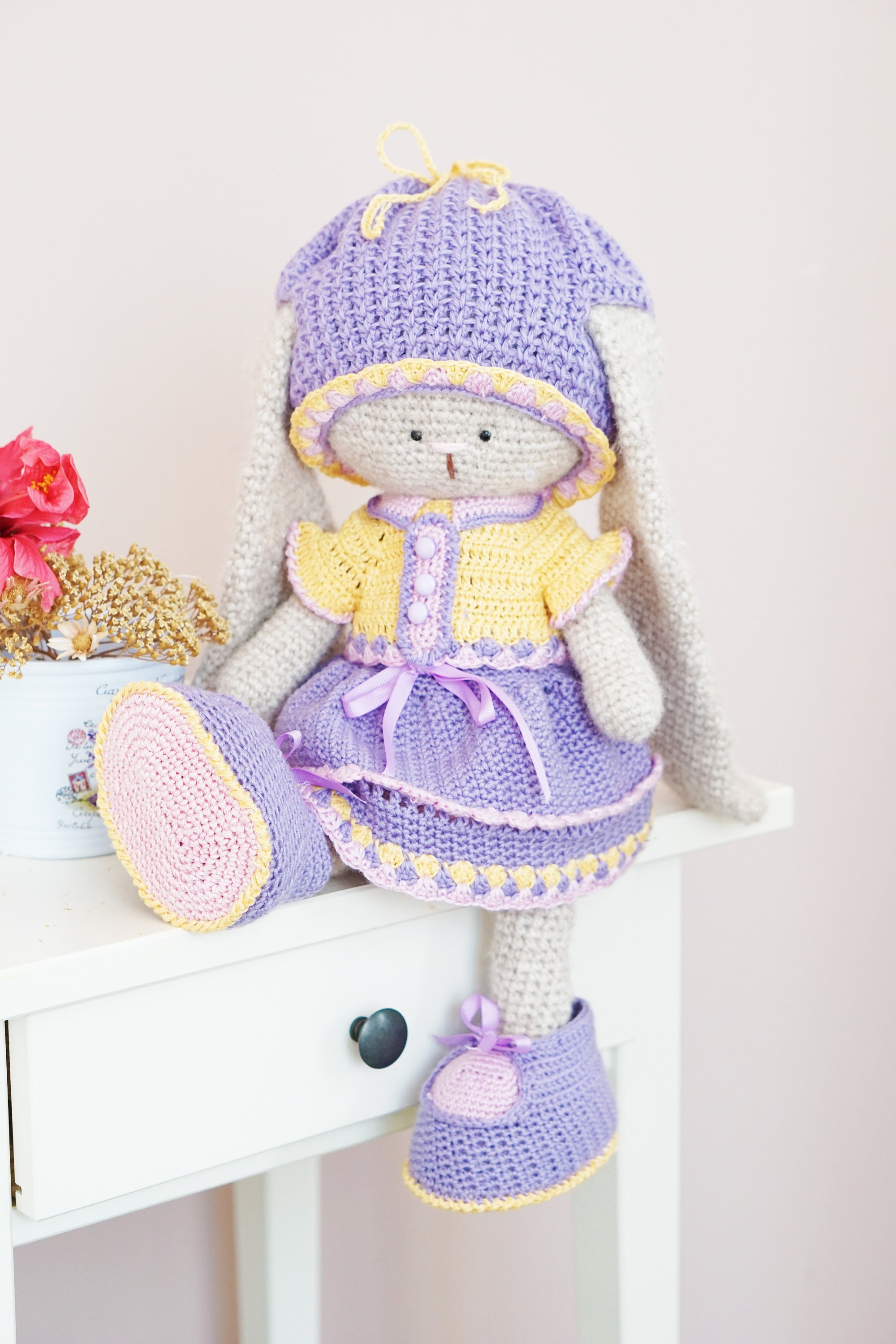Crochet Pattern Amigurumi Doll Toy Clothes - Outfit "spring ...