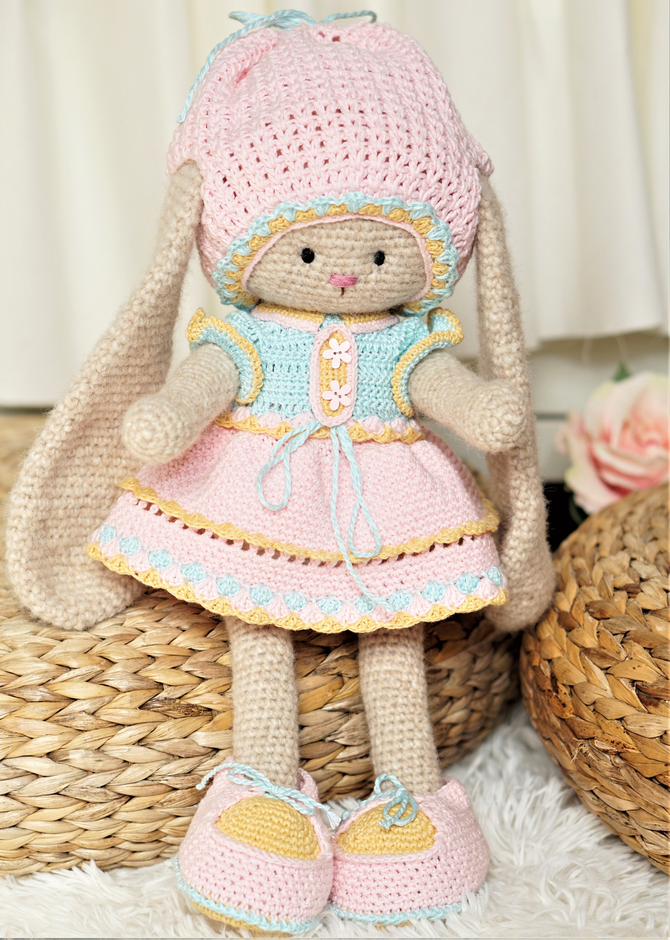 Crochet Pattern Amigurumi Doll Toy Clothes - Outfit "spring ...