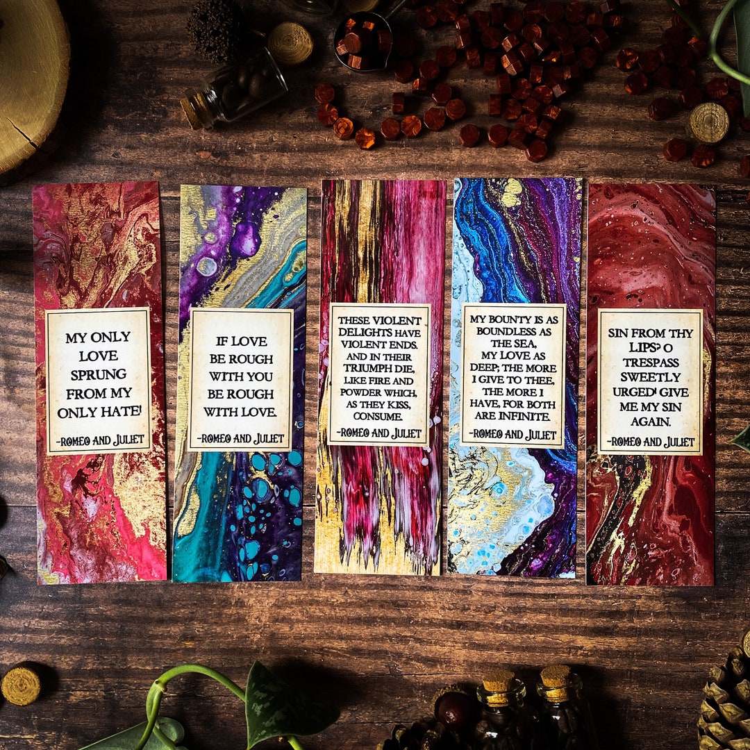 Romeo and Juliet Bookmark Collection (william Shakespeare, Book Lover ...