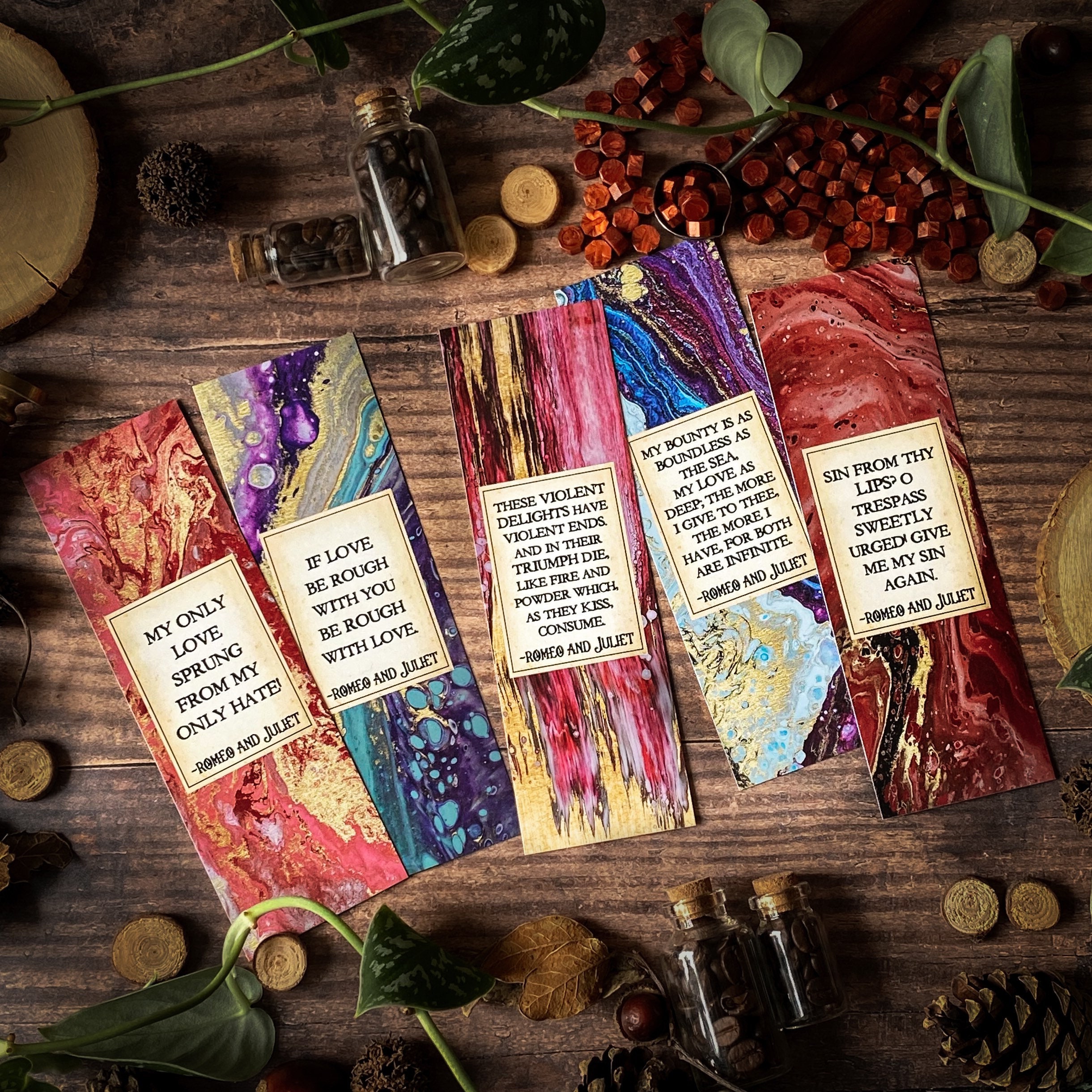 Romeo and Juliet Bookmark Collection william Shakespeare - Etsy Ireland