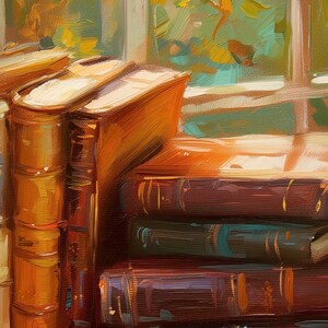 Reader's Table Art Print (bookish Print, Books and Coffee, Book Lovers ...