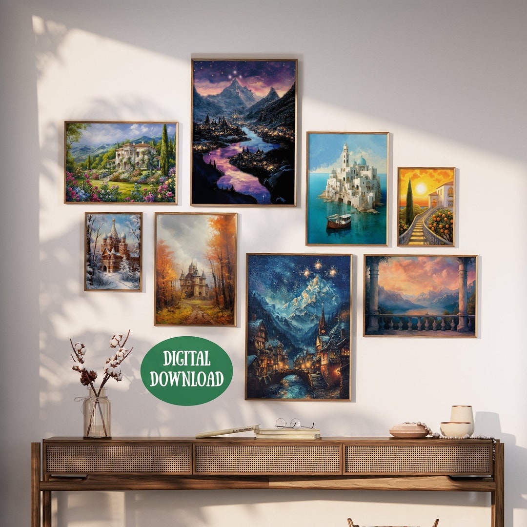 Prythian Courts Gallery Wall, Night Court Print DIGITAL (acotar, A ...