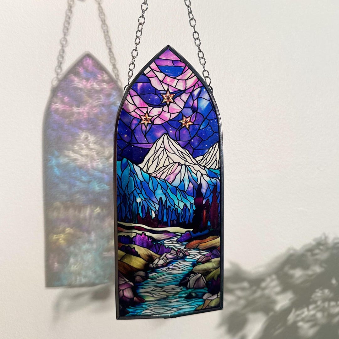 Night Court Sun Catcher: ACOTAR Bookish Stained Glass Style Ornament - Etsy