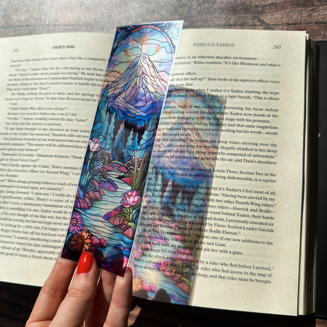 Velaris Stained Glass Bookmarks ACOTAR Transparent Clear Bookmark ...