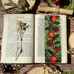 Fig Stained Glass Bookmarks fruit Bookmark, Transparent Clear Bookmark ...