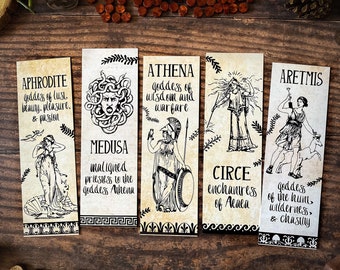 Athena Wooden Bookmark Greek Mythology Dark Academia Bookmark - Etsy