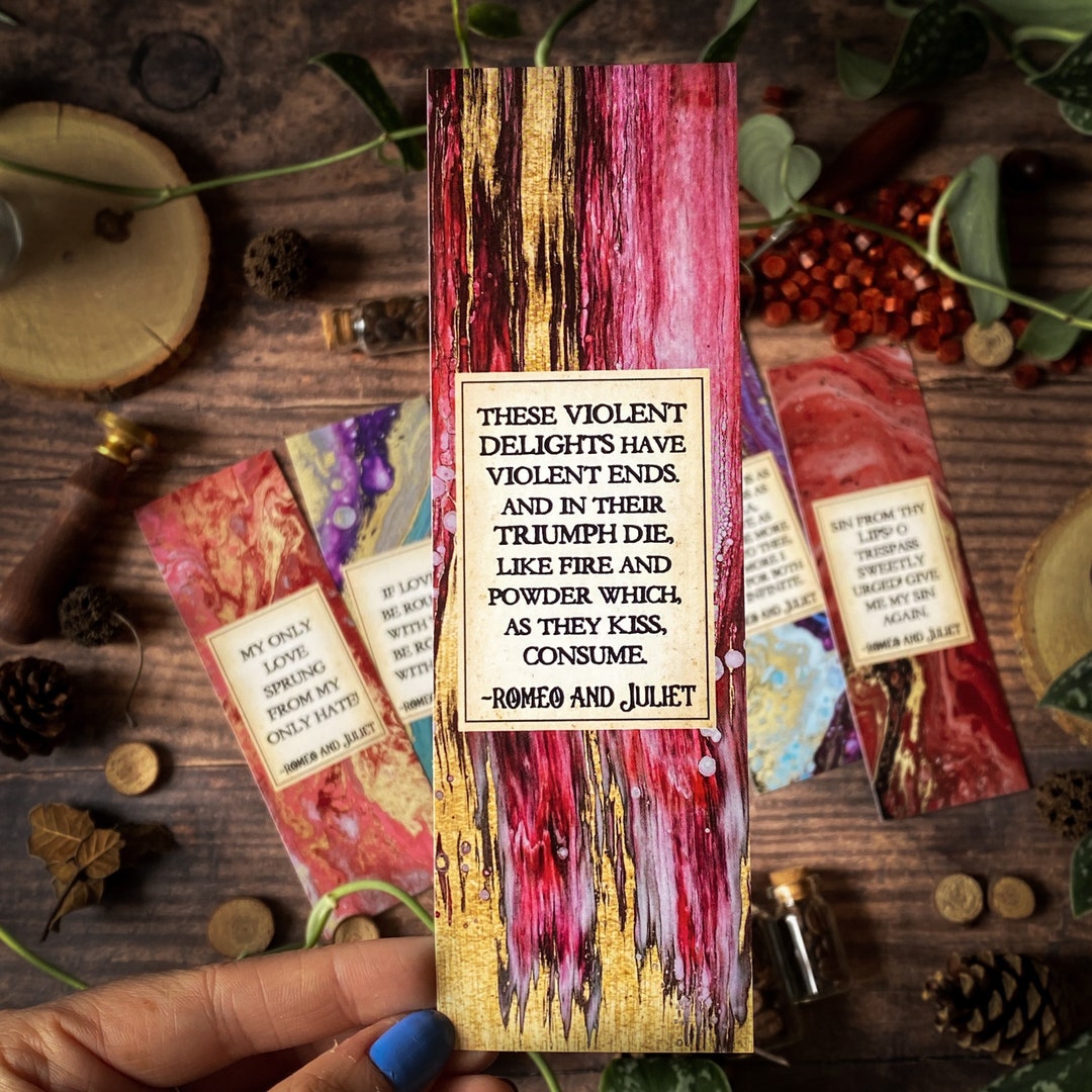 Romeo and Juliet Bookmark Collection (william Shakespeare, Book Lover ...