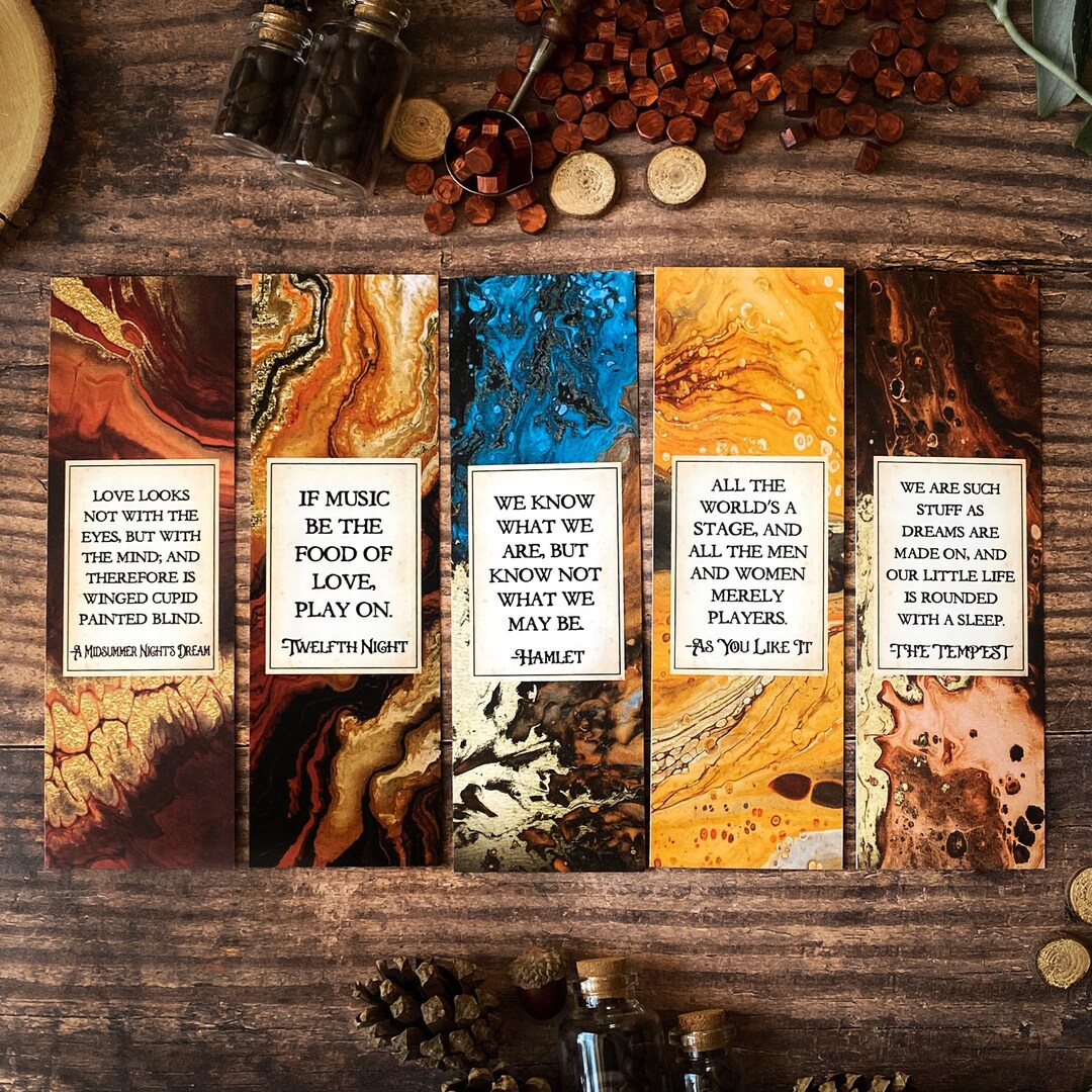 William Shakespeare Bookmark Collection (A Midsummer Night's Dream ...