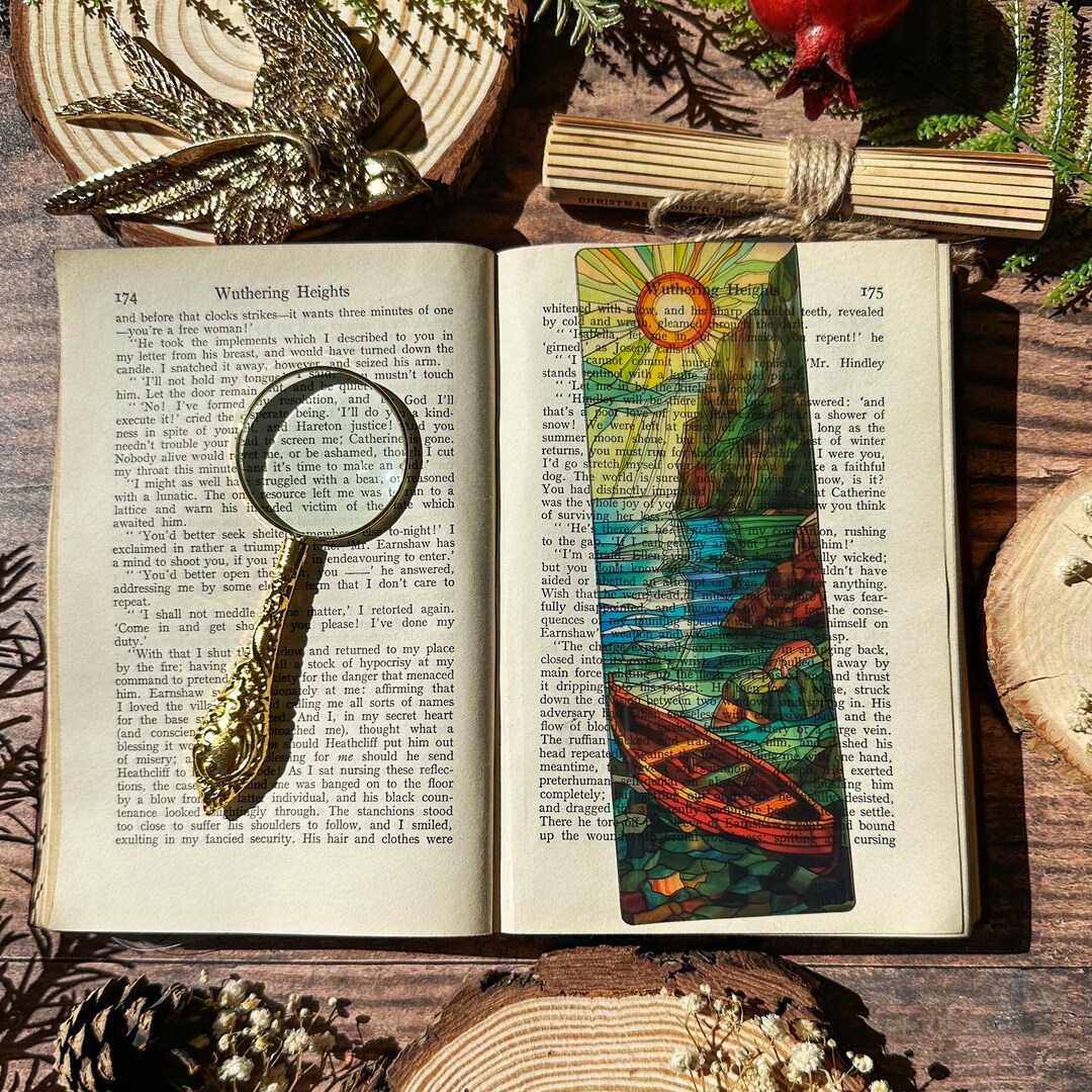 Boat Stained Glass Bookmarks (transparent Clear Bookmark, Stained Glass ...