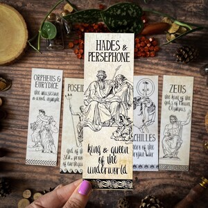 Greek Mythology Bookmark Collection (achilles, Orpheus, Eurydice ...