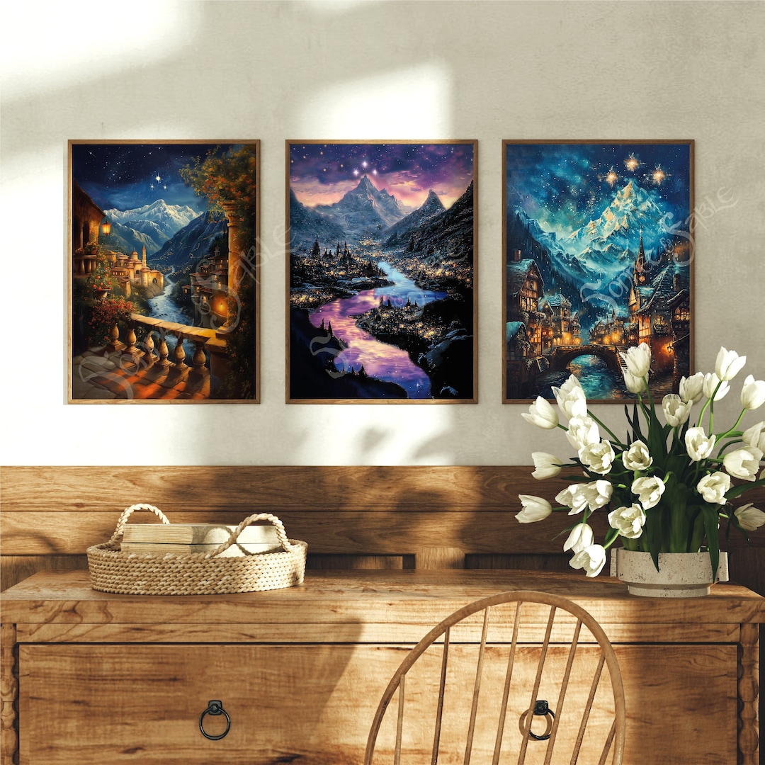 Velaris Art Prints Trio: City of Starlight, ACOTAR, ACOMAF - Etsy