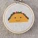 Taco Cross Stitch Taco Needlepoint Food Cross Stitch Funny | Etsy