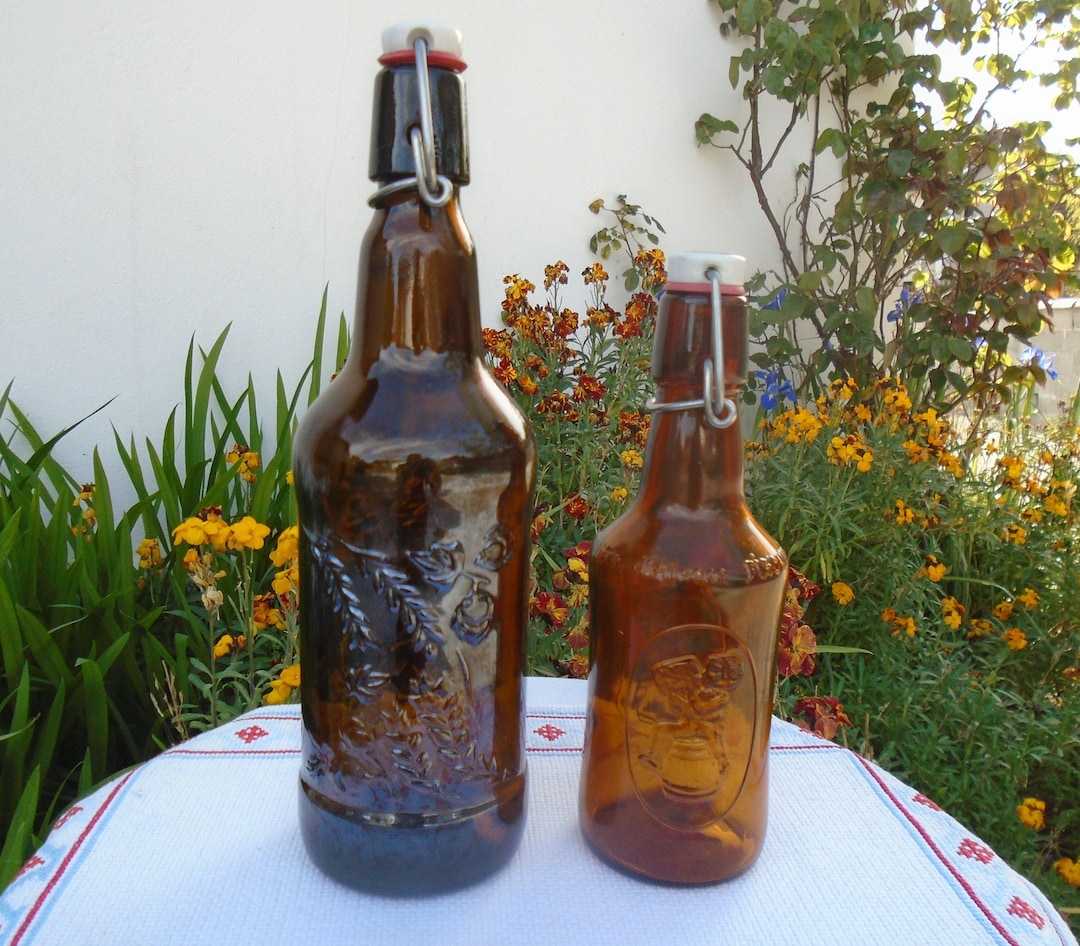 Set of Two Bottles of Vintage Beer, Beer Bottles From the 60s - Etsy