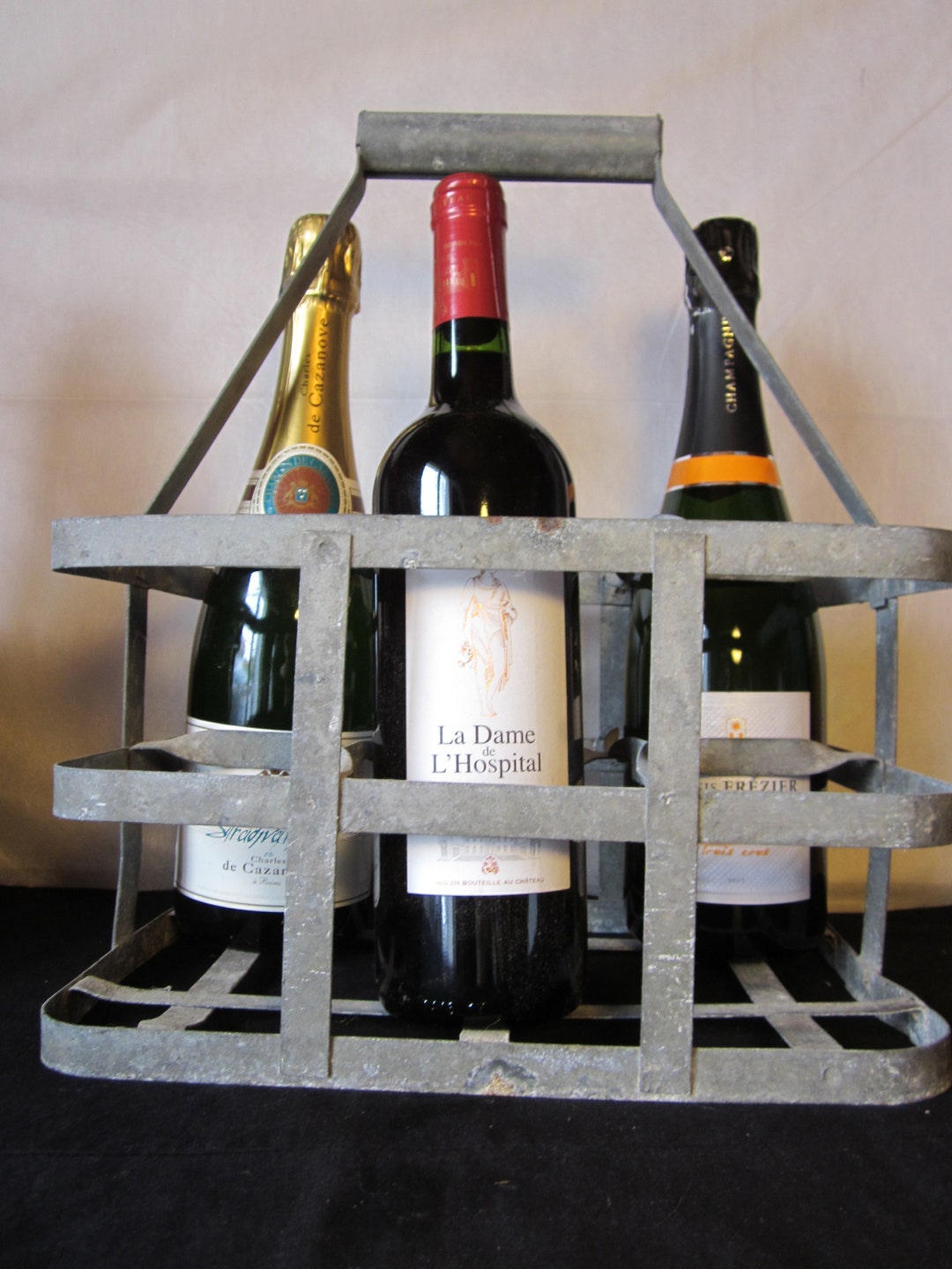 Zinc Bottle Holder From the 40s/50s - Etsy