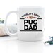 Pug Mug Dog Dad Mug - Etsy