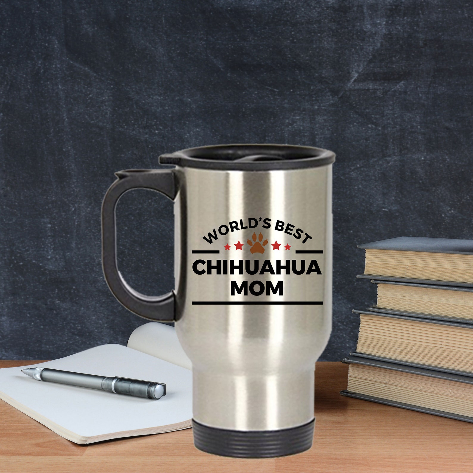 Chihuahua Dog Mom Travel Tumbler Mug | Etsy