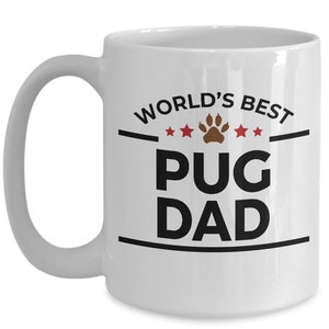 Pug Mug Dog Dad Mug - Etsy